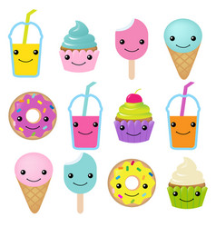 Sweet collection Royalty Free Vector Image - VectorStock