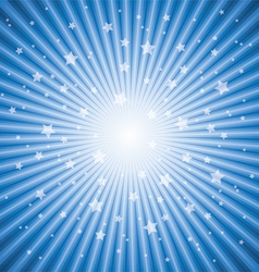 Abstract rural landscape with rising sun Vector Image