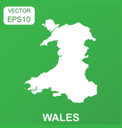 Wales map icon business concept pictograph Vector Image
