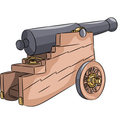 Old cannon Royalty Free Vector Image - VectorStock