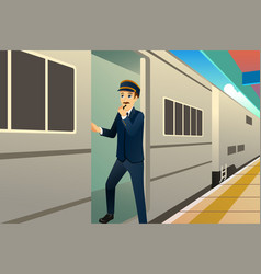 Conductor Royalty Free Vector Image - VectorStock