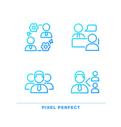 Everyday schedule and routine gradient linear Vector Image