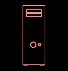 Server black color icon Royalty Free Vector Image