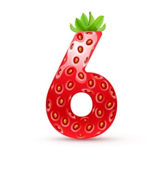 Tasty numbers Royalty Free Vector Image - VectorStock