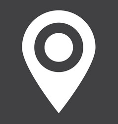 Location solid icon map pin and website Royalty Free Vector