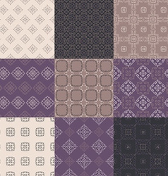 Pattern Set Royalty Free Vector Image - VectorStock