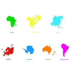 Set of monochrome icons with world map Royalty Free Vector