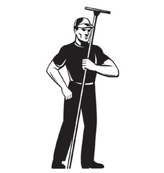 Window washer Royalty Free Vector Image - VectorStock
