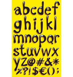 Small letters of the alphabet Royalty Free Vector Image