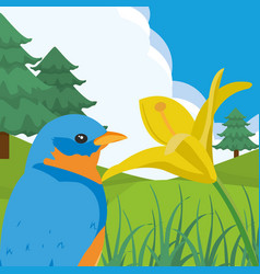 Spring nature design Royalty Free Vector Image