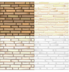 Set brick textures Royalty Free Vector Image - VectorStock