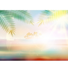 Tropical beach design template Royalty Free Vector Image