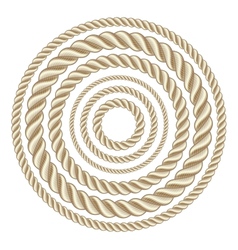 Circle ropes Royalty Free Vector Image - VectorStock