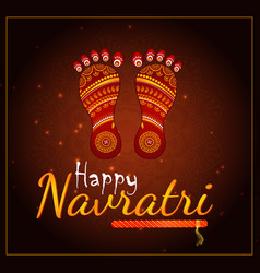 Happy navratri element Royalty Free Vector Image