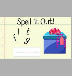 Spell it out grass Royalty Free Vector Image - VectorStock