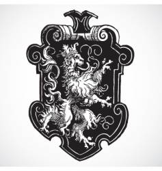 Gothic crest ornaments Royalty Free Vector Image