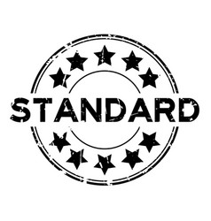 Grunge black sop standard operating procedure Vector Image