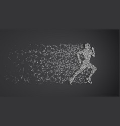 Running geometric concept design colour Royalty Free Vector