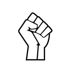 Fist stylized symbol revolution concept Royalty Free Vector