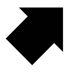 Right arrow symbol icon for web and application Vector Image