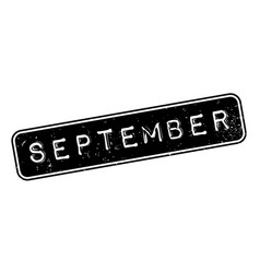 September rubber stamp Royalty Free Vector Image