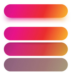 Colorful web button templates isolated on white Vector Image