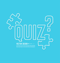 Quiz game background Royalty Free Vector Image
