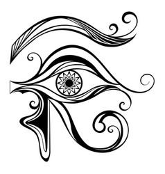 Ancient egyptian symbol eye of horus emblem Vector Image