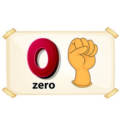 Number 0 to 9 with math symbols Royalty Free Vector Image