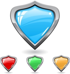 Colored shields Royalty Free Vector Image - VectorStock