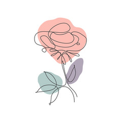 Single continuous line drawing luxury Royalty Free Vector