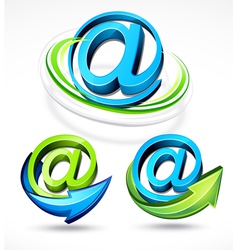 Email and arrows Royalty Free Vector Image - VectorStock