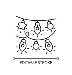 Cute christmas reindeer black outline with snow Vector Image