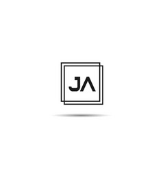 Initial letter ja logo template design Royalty Free Vector
