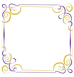 Gold frame Royalty Free Vector Image - VectorStock