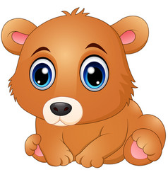 Cute babear cartoon Royalty Free Vector Image - VectorStock