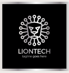 Lion tech logo Royalty Free Vector Image - VectorStock