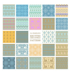 Set winter seamless backgrounds Royalty Free Vector Image