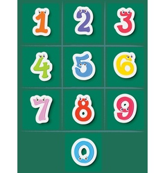 Counting number six with pig and chicks Royalty Free Vector