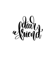 Best friends forever handwritten lettering Vector Image