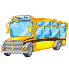 Funny school bus Royalty Free Vector Image - VectorStock