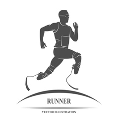 Running sprinter athlete Royalty Free Vector Image