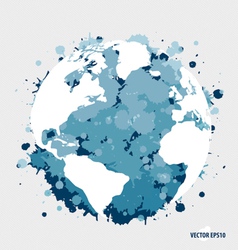 Modern blue globe Royalty Free Vector Image - VectorStock