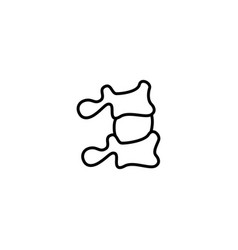 Spine icon skeletal orthopedic and spinal Vector Image