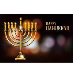 Hanukkah holiday timeline 8 day infographics Vector Image