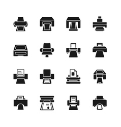 Print icons and printing documents signs Vector Image