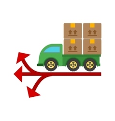 Multiple Delivery Points Royalty Free Vector Image