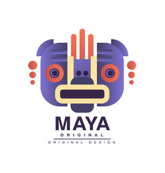 Mayan pyramid maya civilization symbol american Vector Image