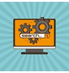 Cartoon page html coding web Royalty Free Vector Image