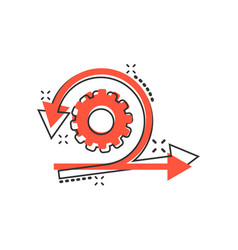 Agile icon in comic style flexible cartoon Vector Image